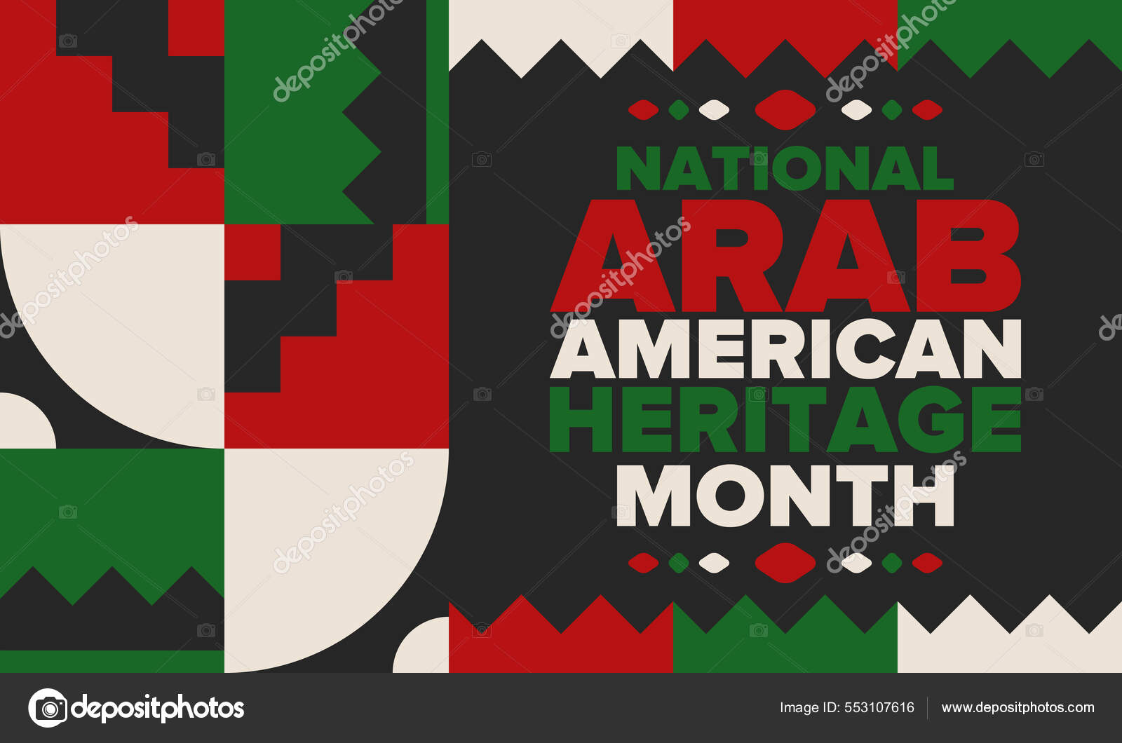 Native Arab American Heritage Month Arab American Culture Tradition ...