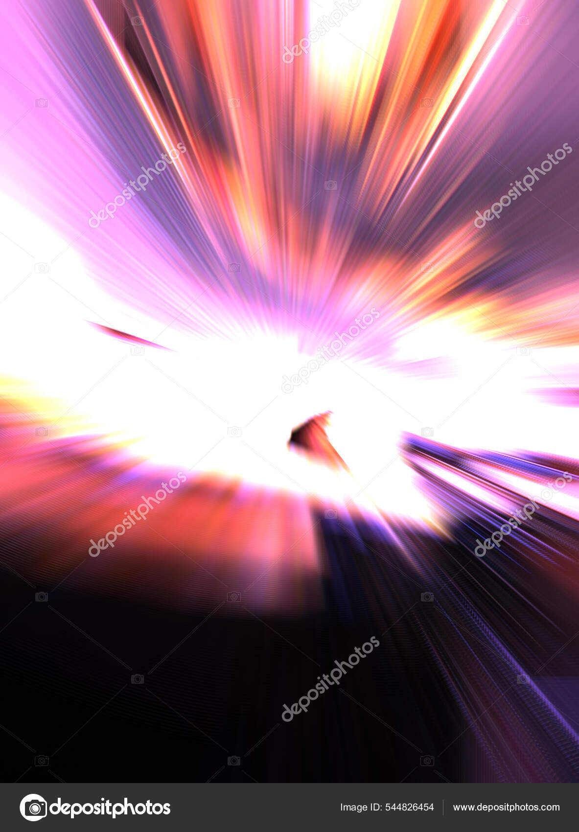 Colorful Vibrant Flashes Light Energy Warped Graphic Motion Background ...