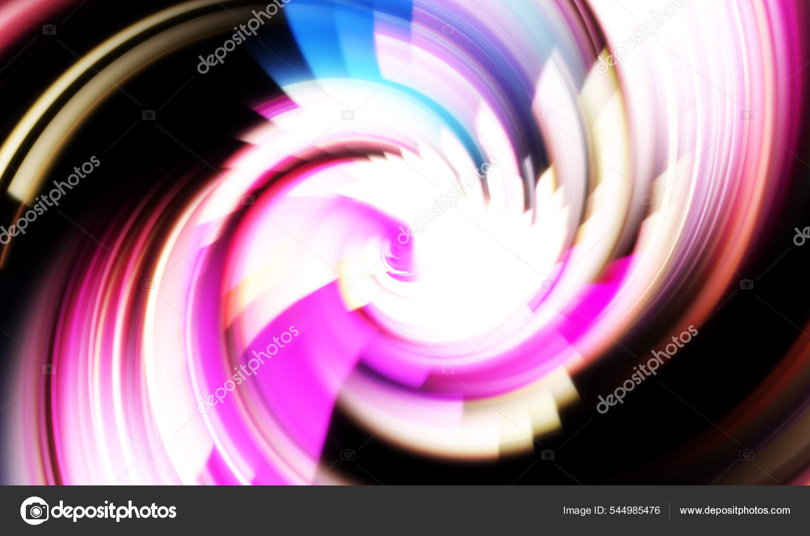 Revolving Light Show Background Ethereal Energetic Swirl Rotation Vivid ...