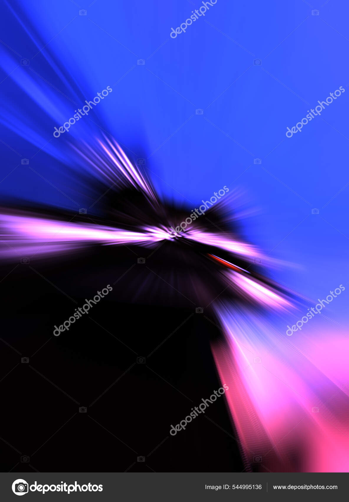 Colorful Vibrant Flashes Light Energy Warped Graphic Motion Background ...