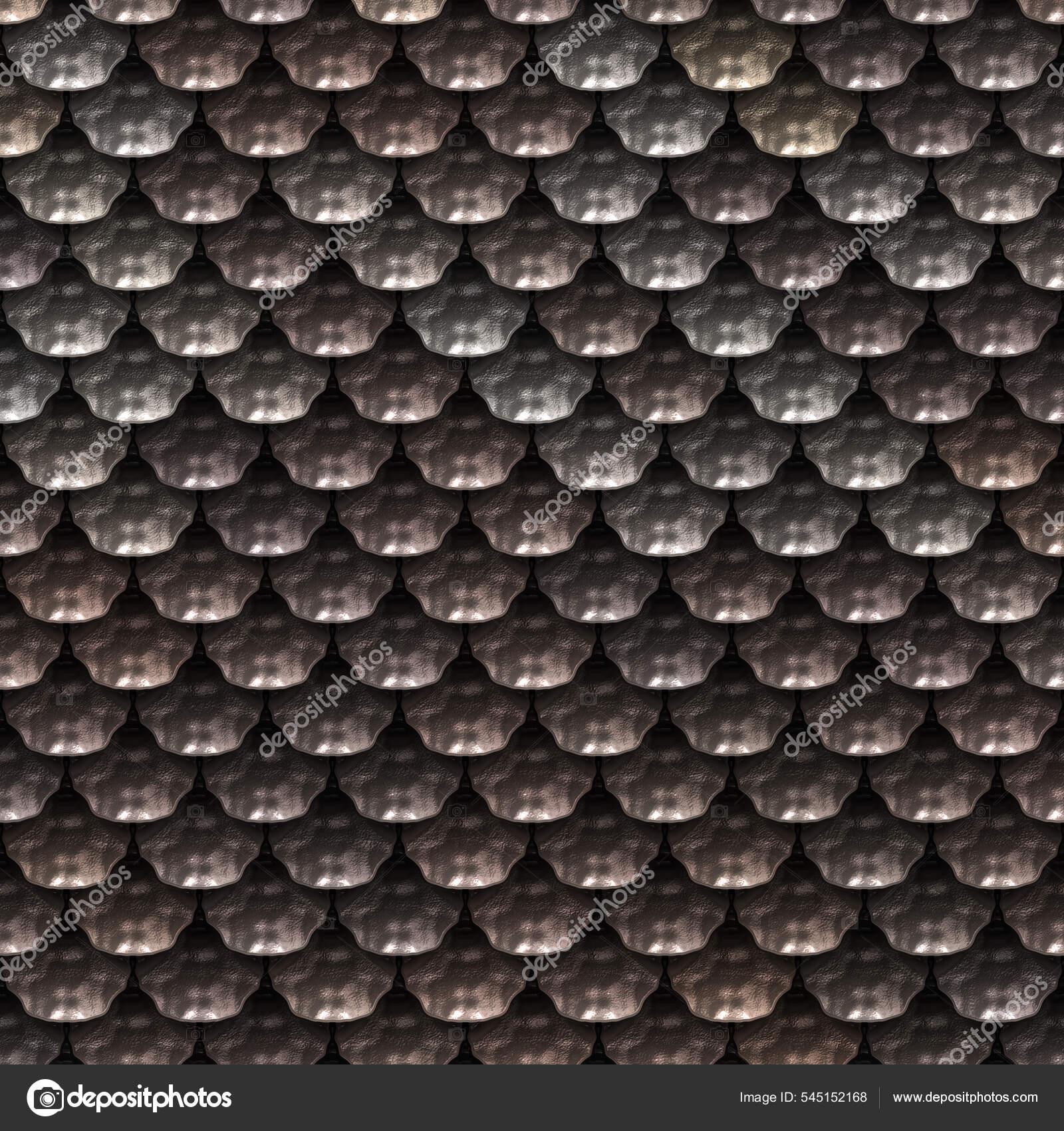 Seamless Fantasy Armour Texture Illustration Metallic Pattern Metal ...
