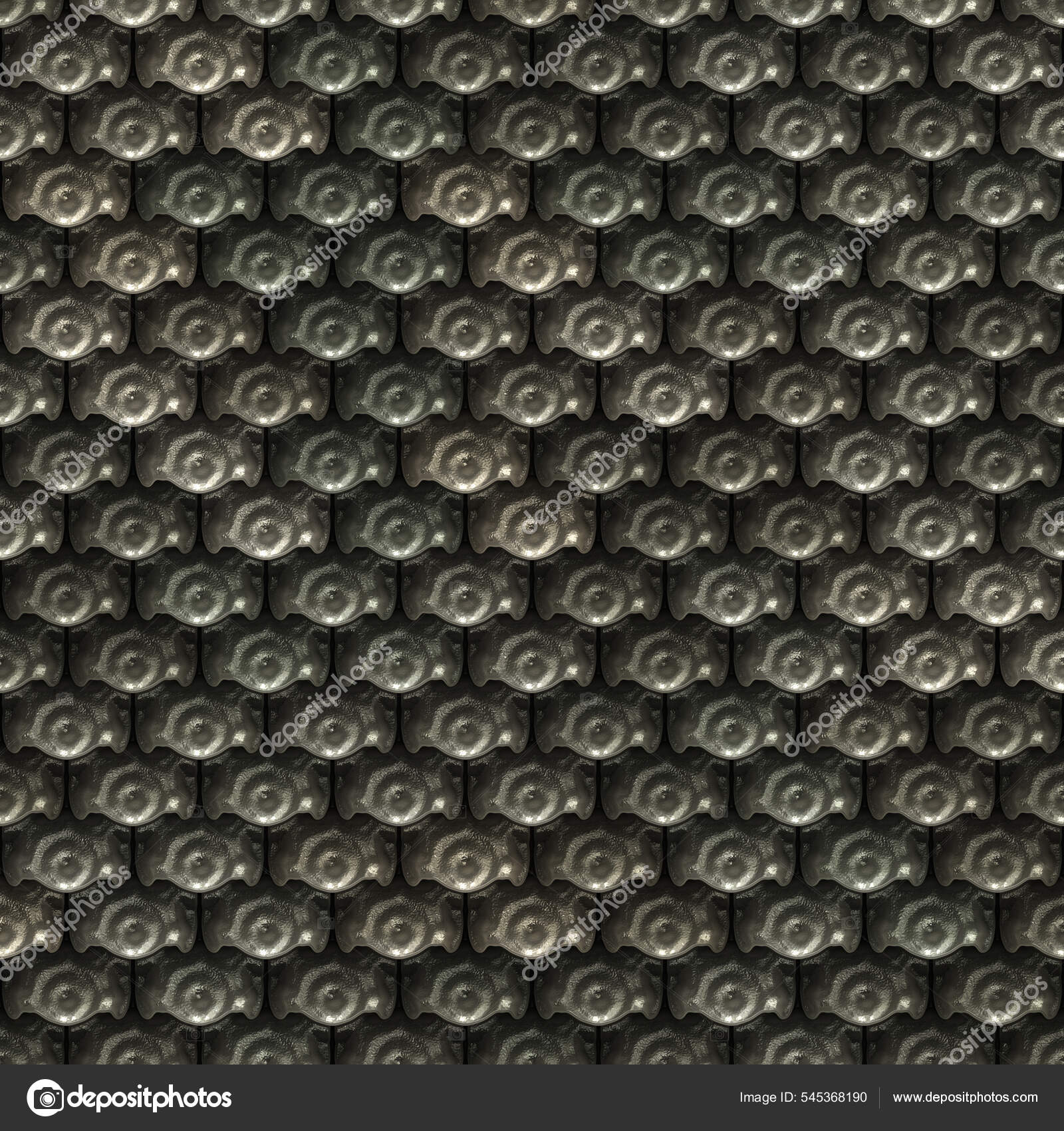 Seamless Fantasy Armour Texture Illustration Metallic Pattern Metal ...