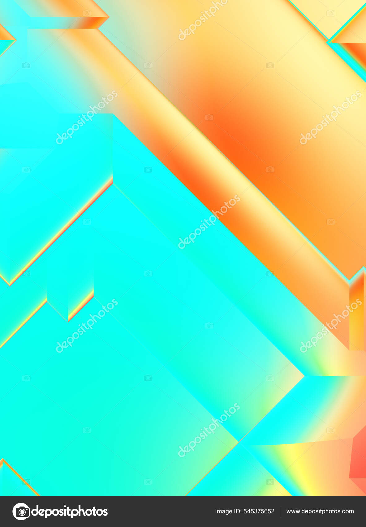 Illustration Trendy Simple Geometric Color Gradient Abstract Background ...