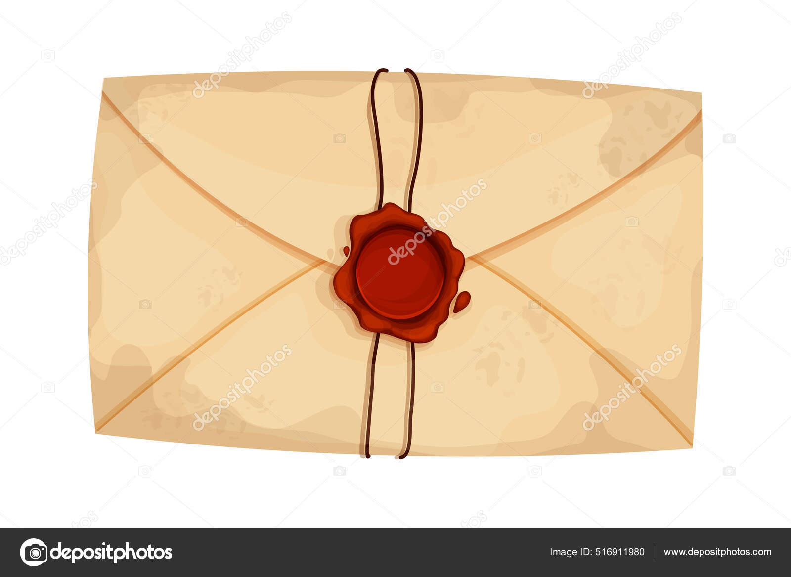 Lettre De Courrier Dessin Animé