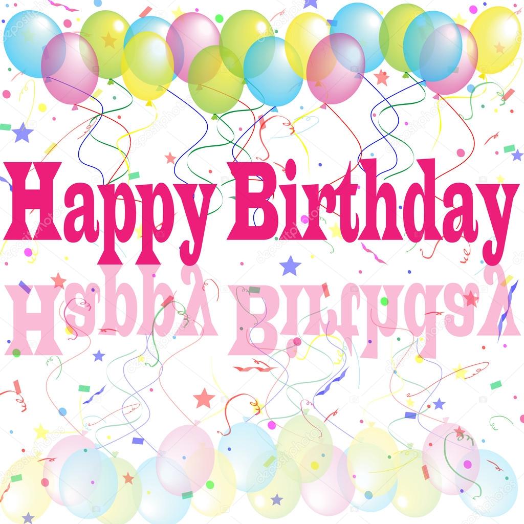 Birthday-Happy Birthday Reflection — Stock Photo © bandd #39521959