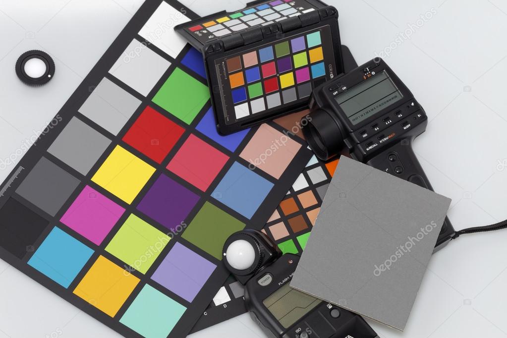 Medidores de luz y escala de colores para fotografía profesional 2022