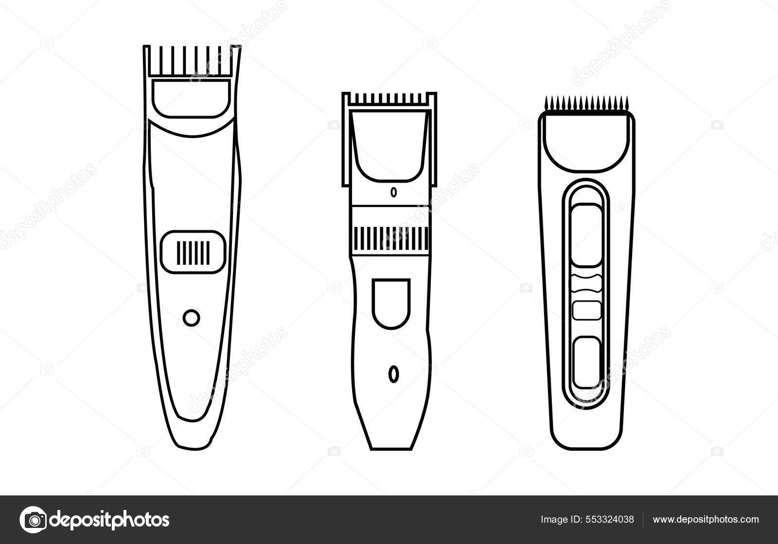 Haircutting Machine Isolated Line Vector Image Hair Clipper Linear Icon ...