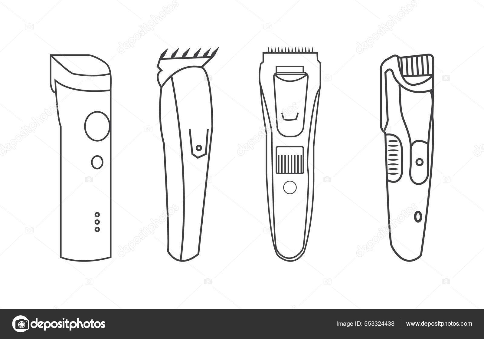 Haircutting Machine Isolated Line Vector Image Hair Clipper Linear Icon ...