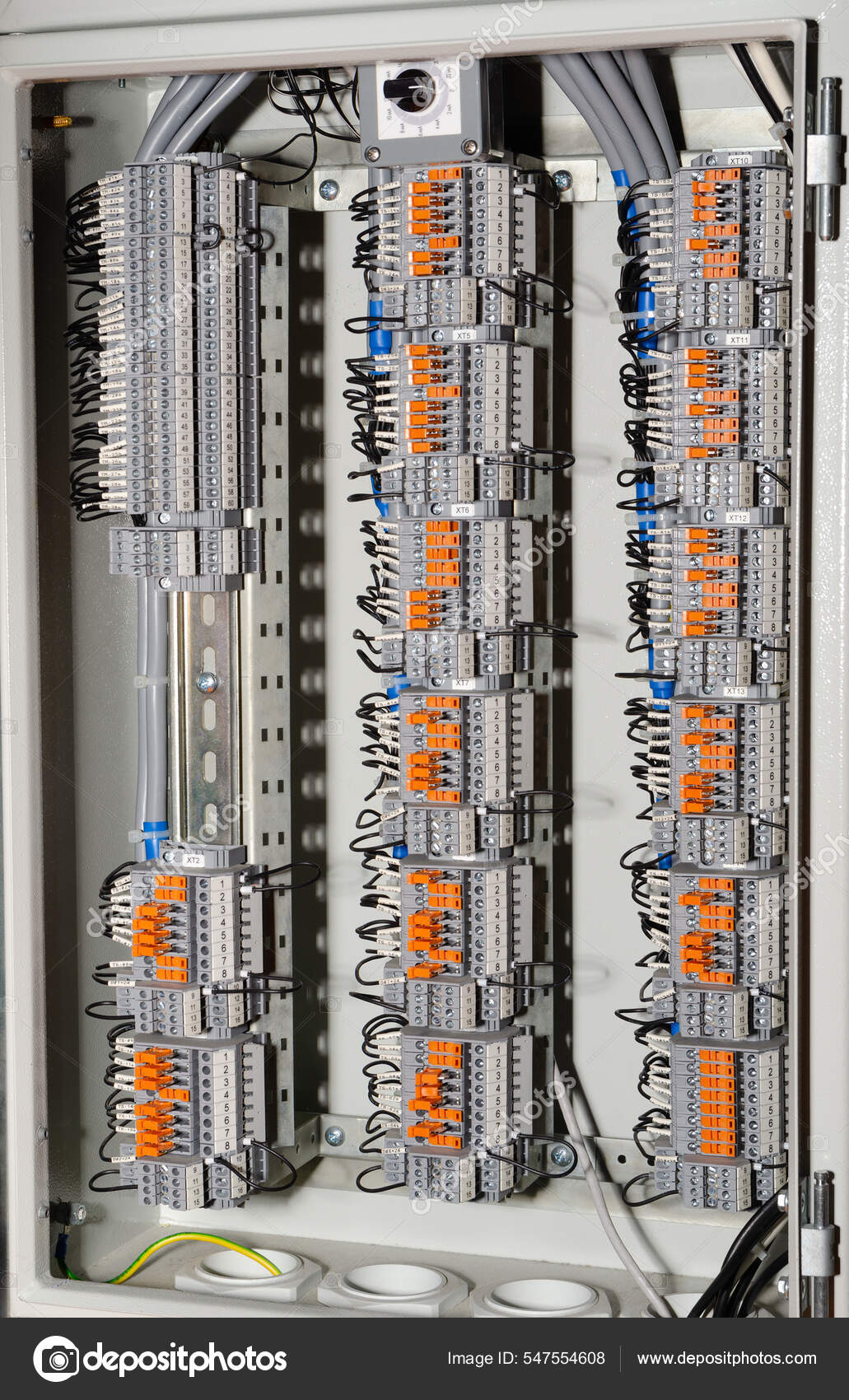 Electrical Control Box Electrical Devices Closeup Stock Photo by ©K ...