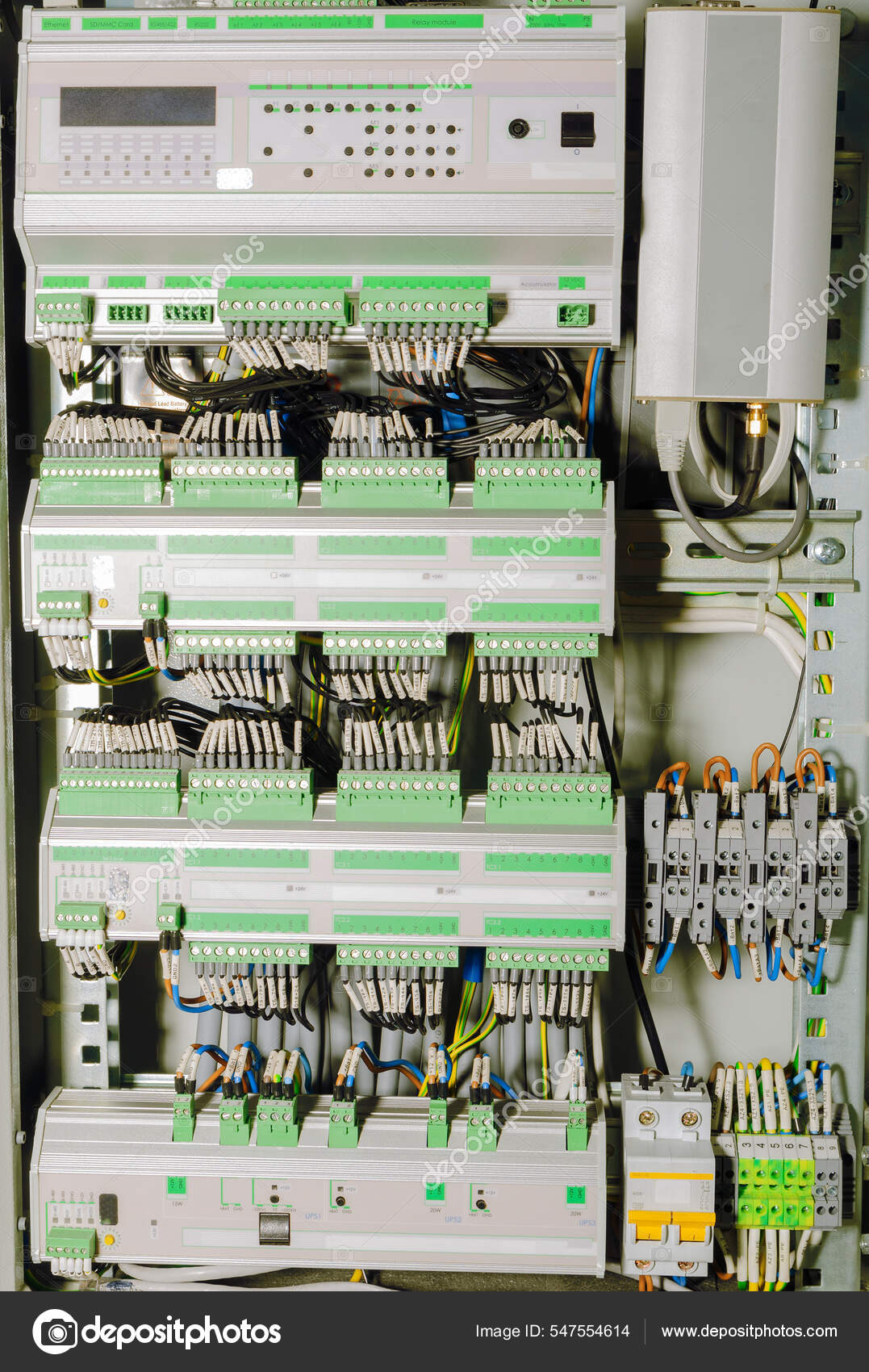 Electrical Control Box Electrical Devices Closeup Stock Photo by ©K ...