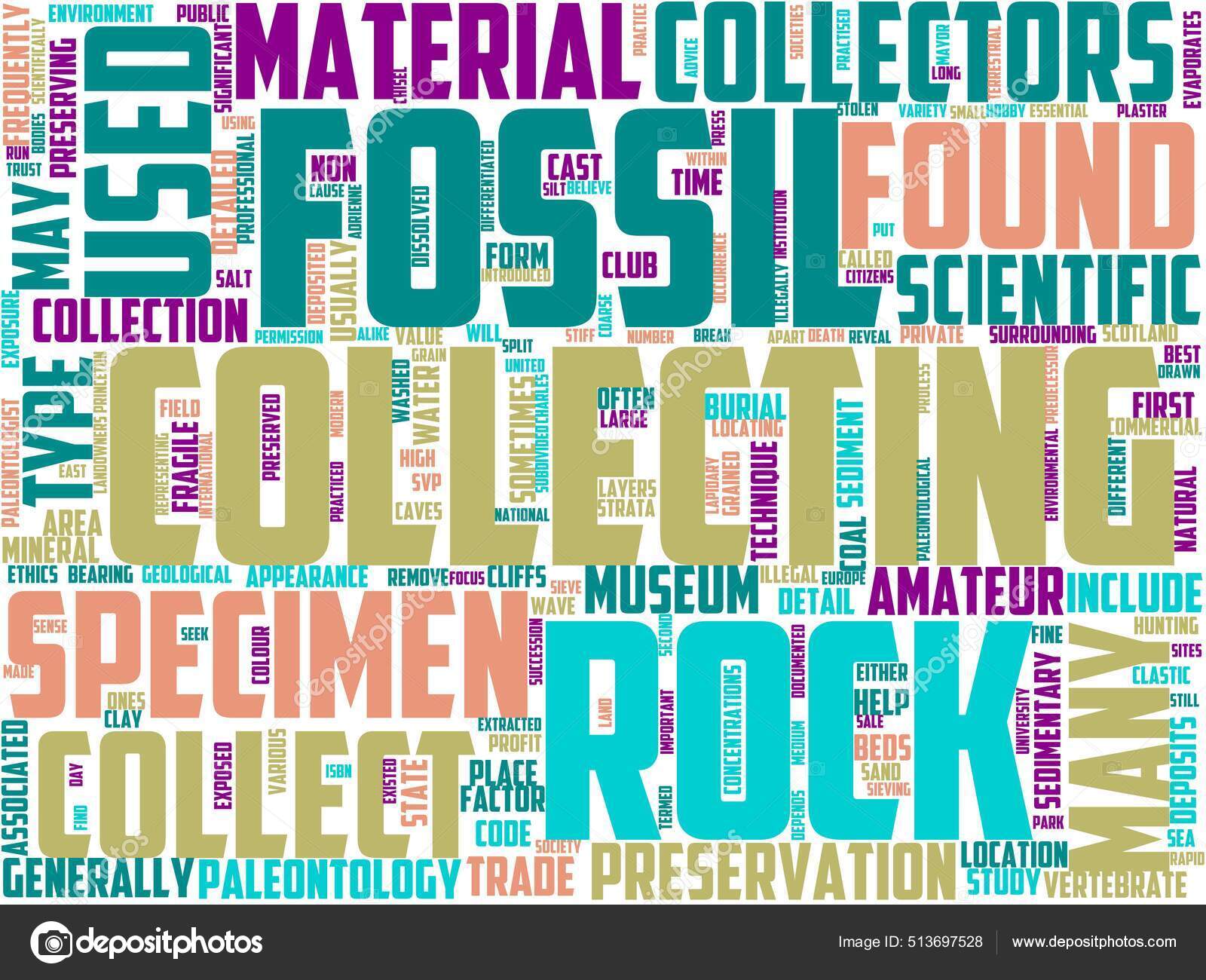 Fossil Hunting Typography Wordart Wordcloud Ancient Fossil History ...