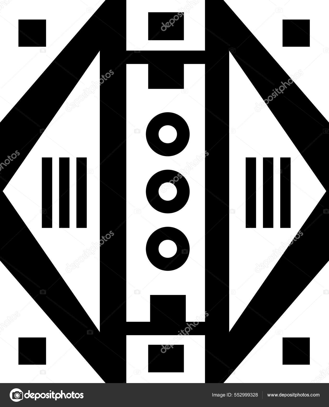 Zimbabwe Pattern Motif Sign Illustration — Stock Photo © ricochet69 ...
