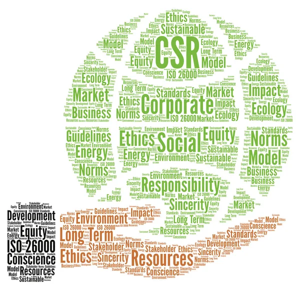 Corporate Social Responsibility Word Cloud Called Rse Responsabilite ...