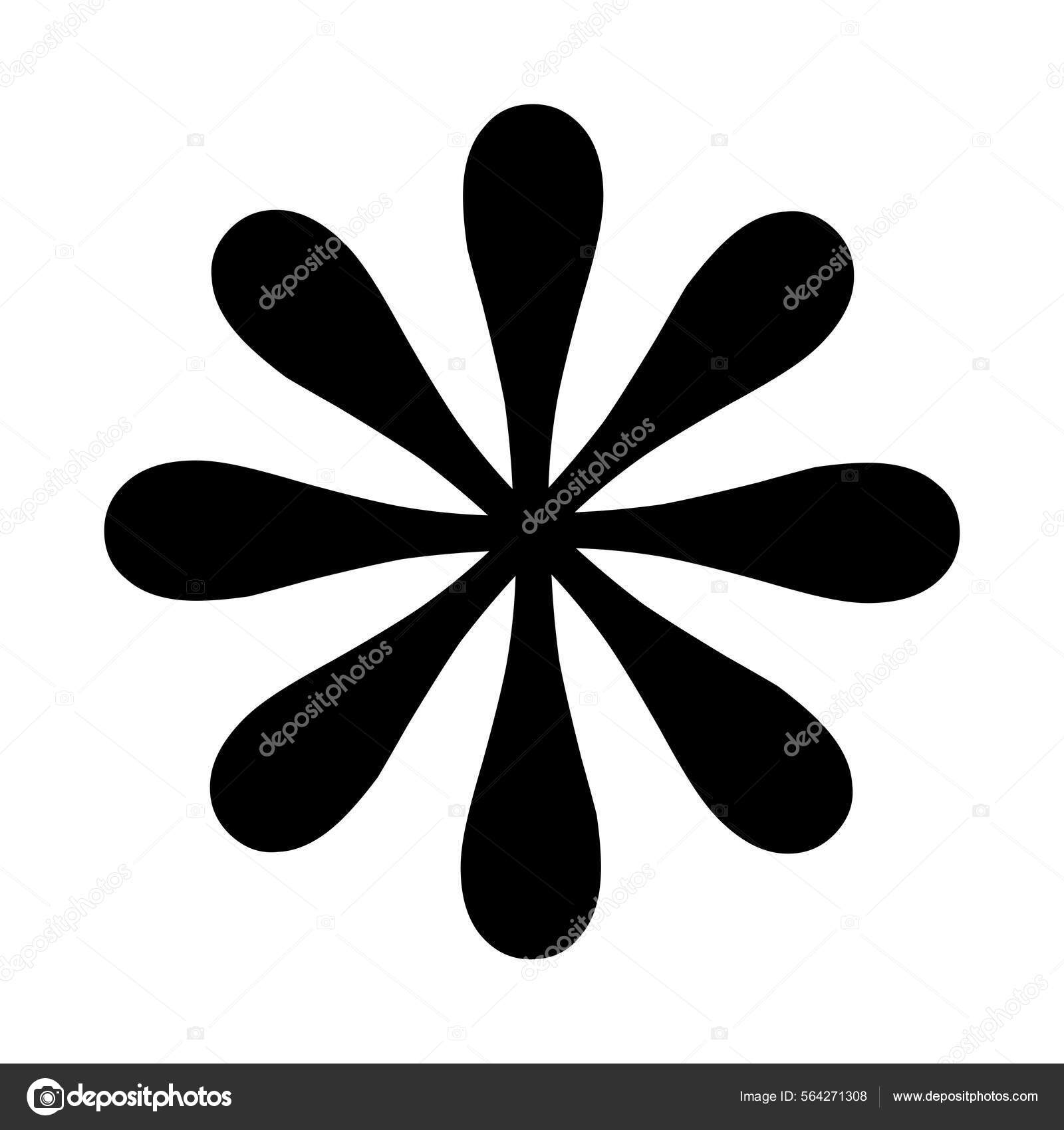 Ilustración Del Icono Del Símbolo Asterisco — Foto de stock ...