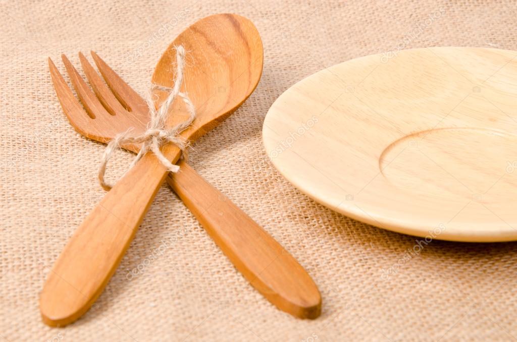 Handcrafted wooden kitchen utensils Stock Photo by ©gamjai 48163665