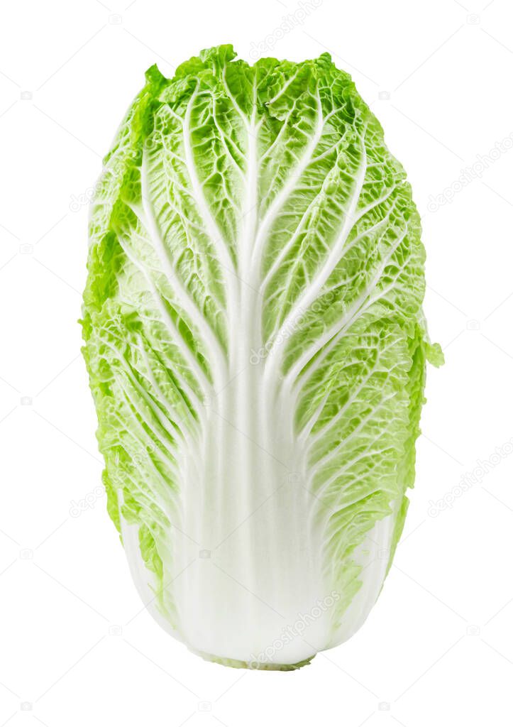 Col de Napa o col china aislada sobre fondo blanco, Guardar ruta de ...