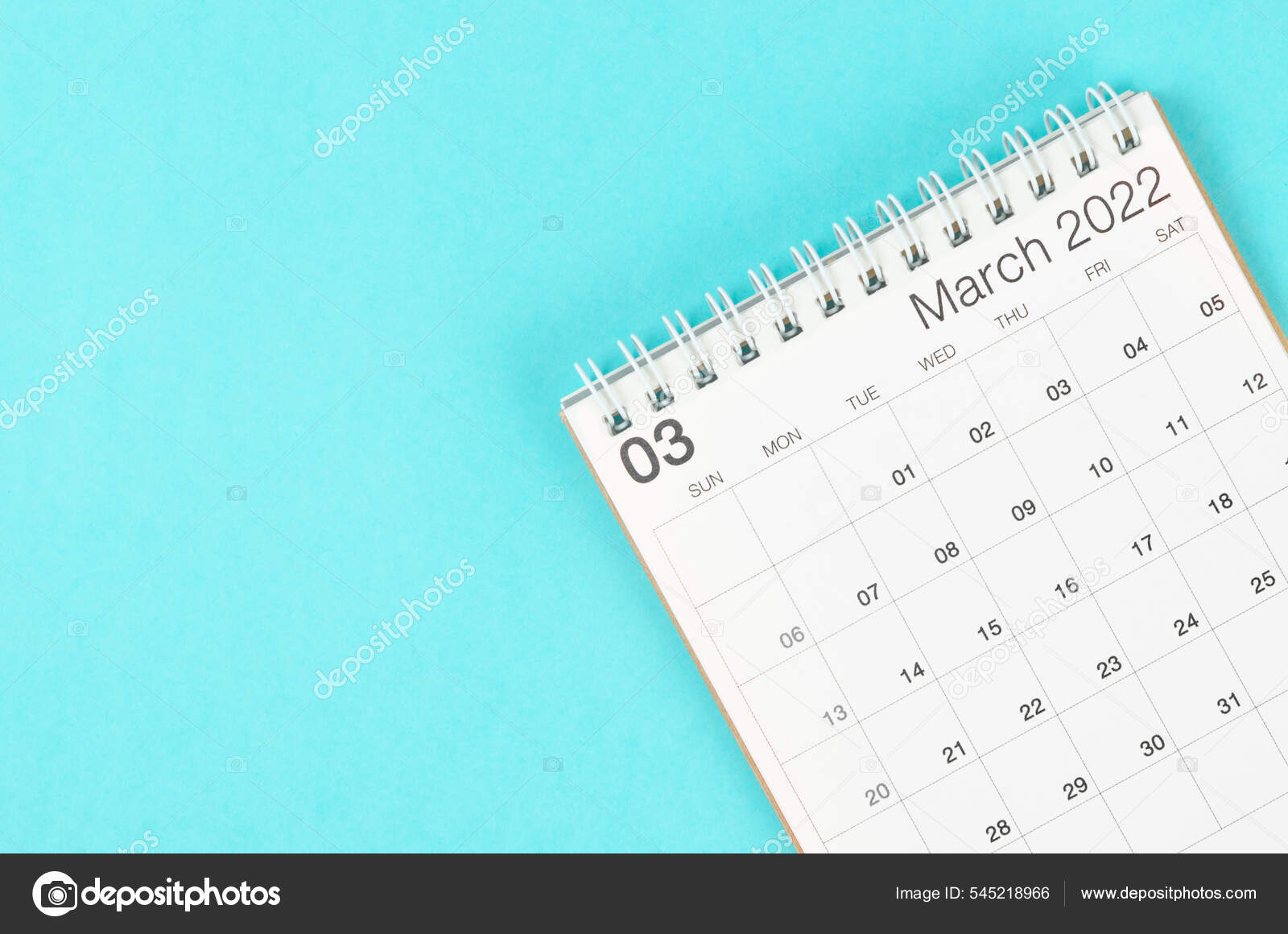 March 2022 Calendar Background