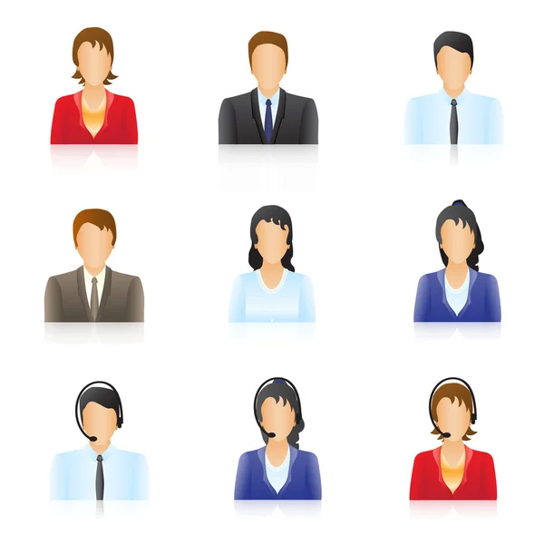 Icon people: man, woman, manager, phone — Stock Vector © M.Svetlana ...