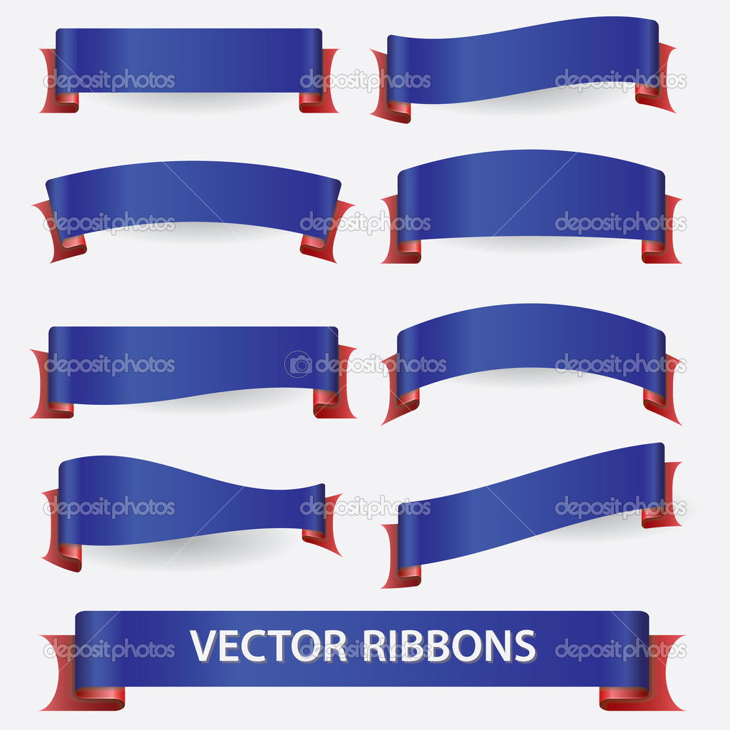 Red White And Blue Ribbon Banner