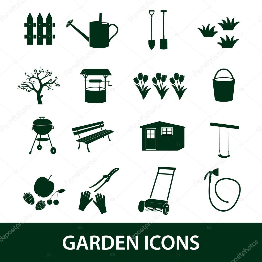 Garden symbols icons eps10 Stock Vector Image by ©martin951 #43491313
