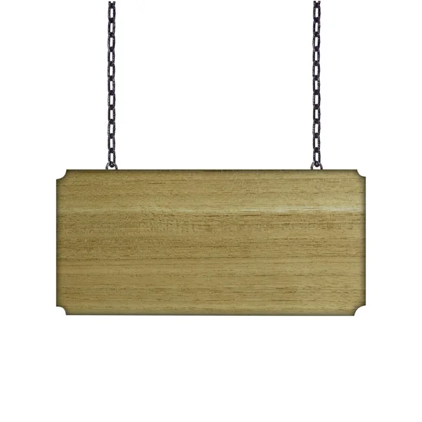 Wooden Sign Hanging Chain Isolated White Stock Photo by ©jamroen1 556912150