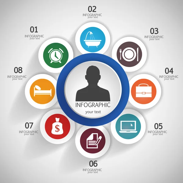 Daily routine icons Vector Art Stock Images | Depositphotos