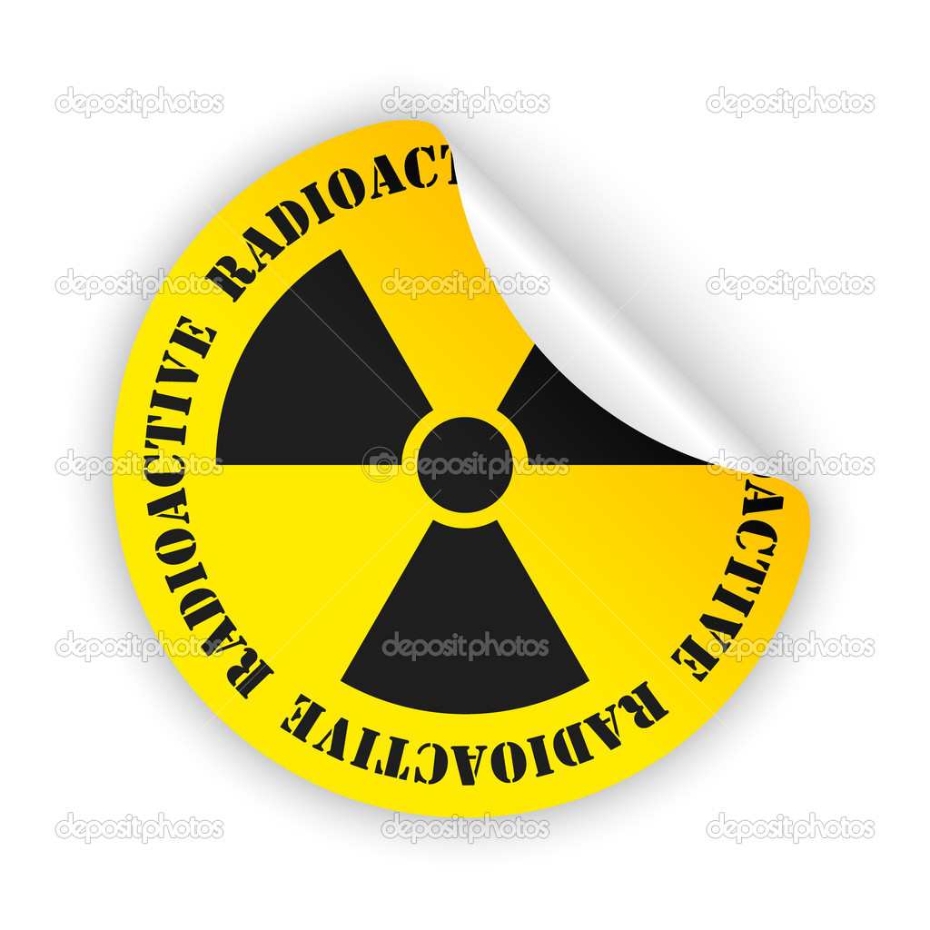 Vector radioactive bent sticker Stock Vector Image by ©th3fisa #39956787