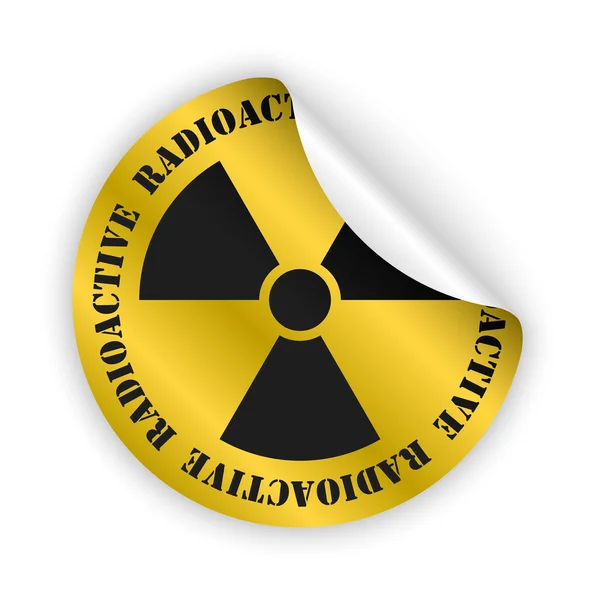 Vector radioactive bent sticker Stock Vector Image by ©th3fisa #70610433