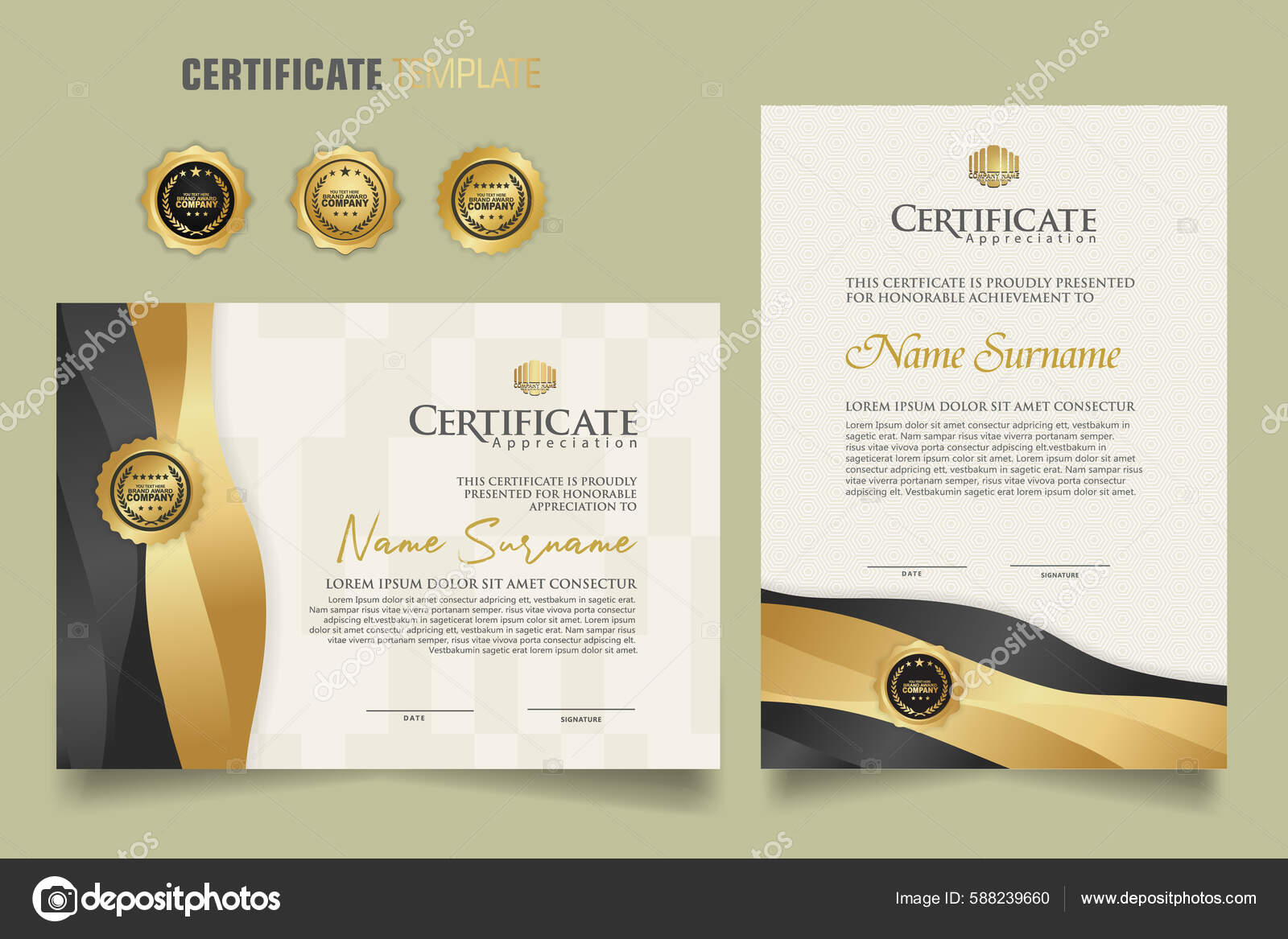 Modern Certificate Template