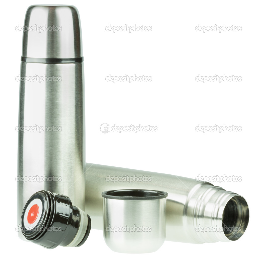 Two steel thermoses — Stock Photo © paketesama #39896773