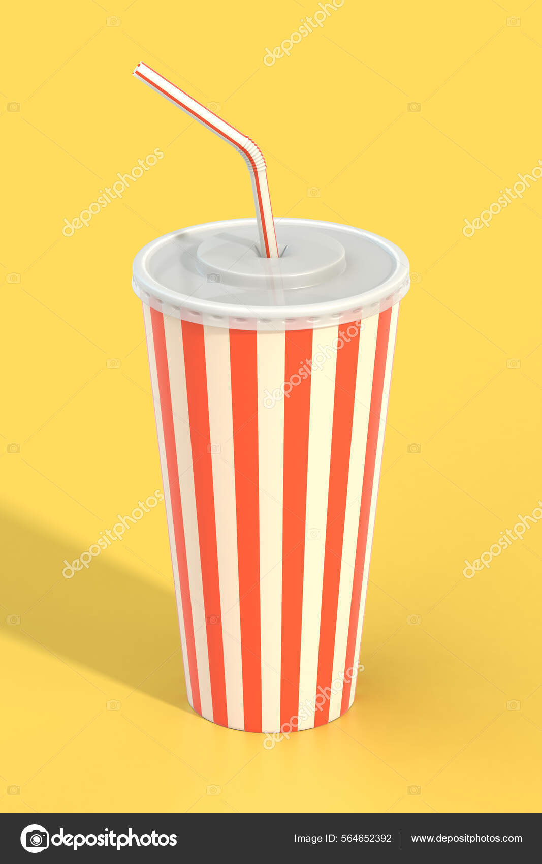 Fast food cola drink cup and drinking straw — Stock Photo © paketesama ...