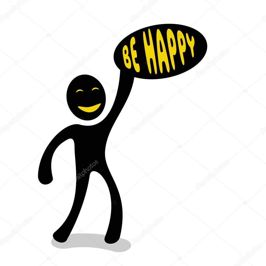 Un diseño para celebrar el día internacional de la felicidad o el día ...