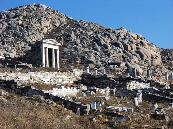 Stone Statues in Delos,Greece — Stock Photo © MDRi #43898225