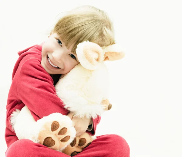 Girl hugging rabbit Stock Photos, Royalty Free Girl hugging rabbit ...