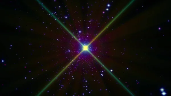 Star Explosion Space Star Ray Render Illustration — Stock Photo ...