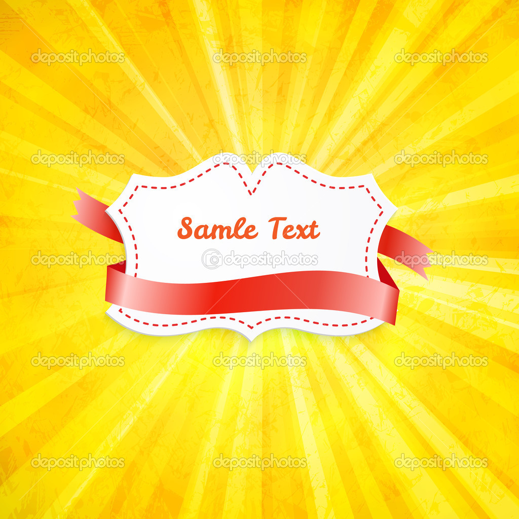 Label over yellow background Stock Vector Image by ©mamonts #41568545