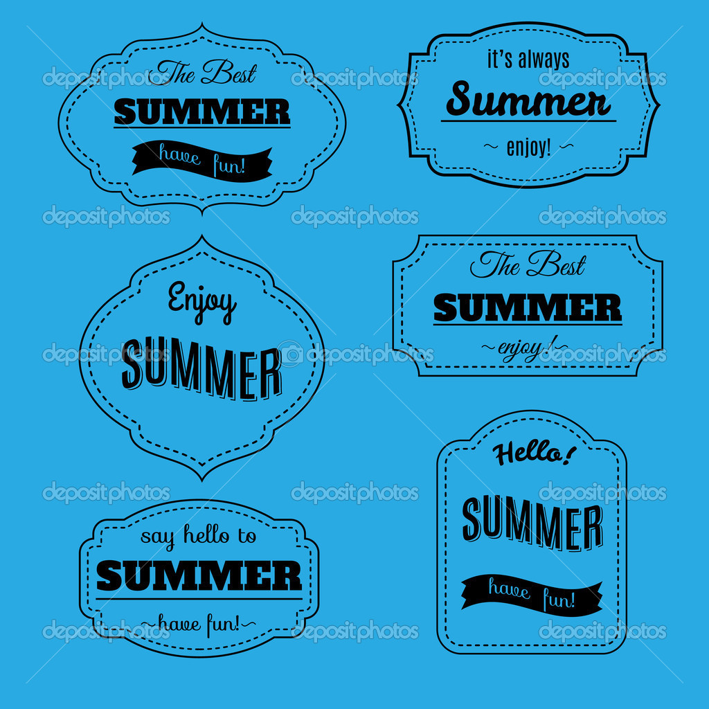 Set of summer labels Stock Vector by ©mamonts 41570771