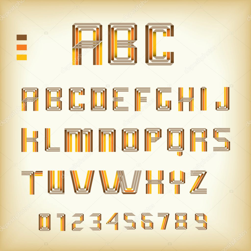 Origami alphabet Stock Vector Image by ©smithytomy #38958723