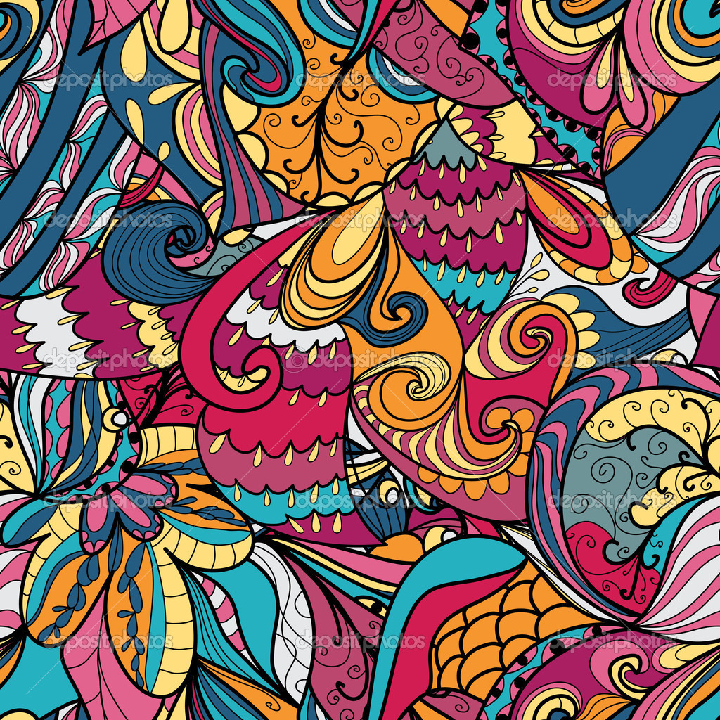 Seamless abstract hand-drawn texture Stock Vector Image by ©Little ...