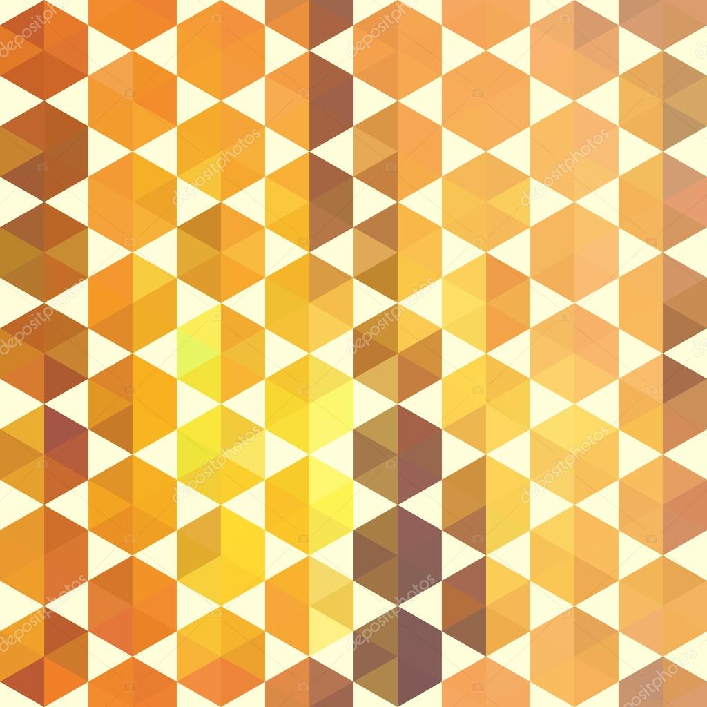 Retro orange pattern of geometric shapes — Stock Vector © Little_cuckoo ...