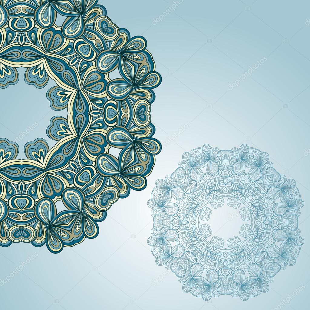 Round lace pattern Stock Vector Image by ©Little_cuckoo #48270663