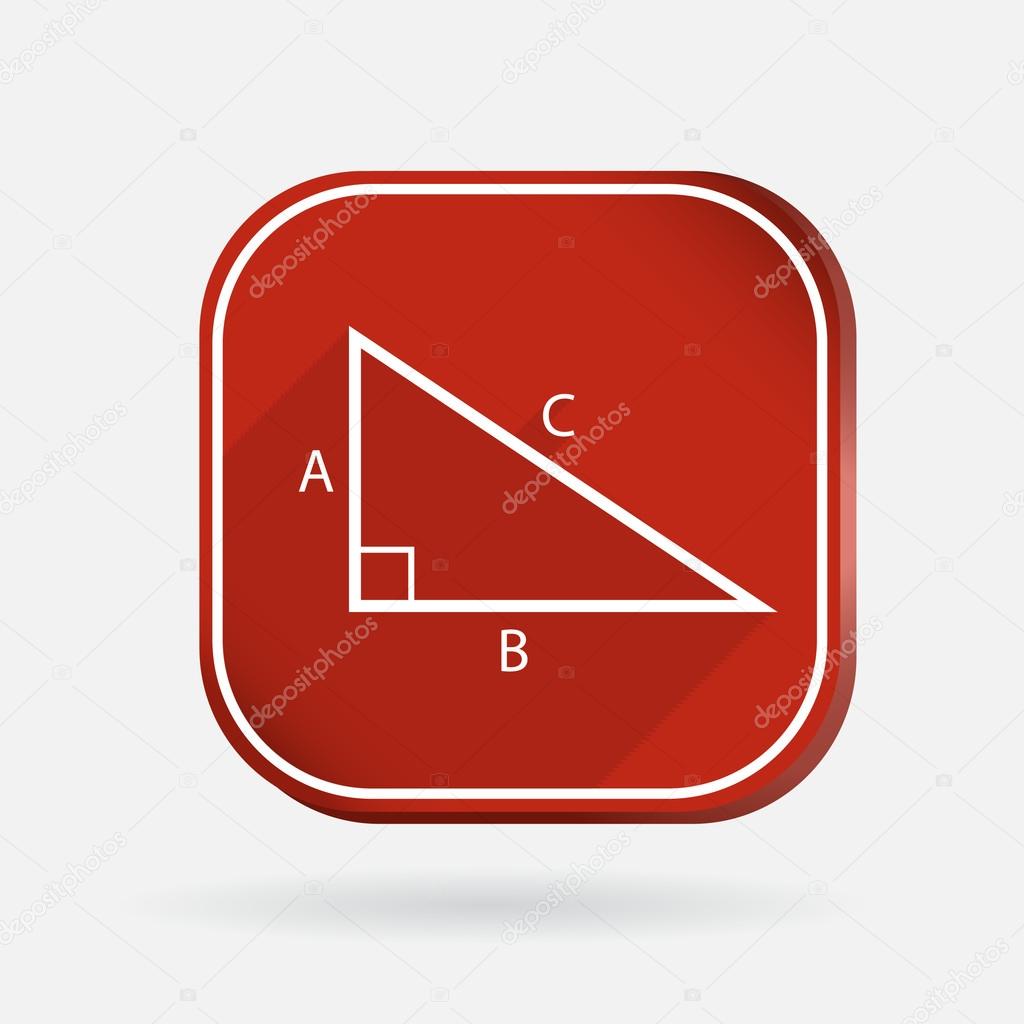 Triangle math icon Stock Vector Image by ©Little_cuckoo #51781287