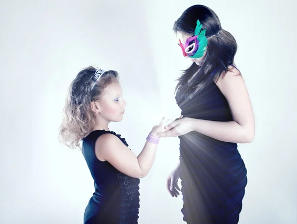 Two cute young sisters - Stock Image - Everypixel