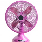 Vintage pink electric fan on white background Stock Photo by ...