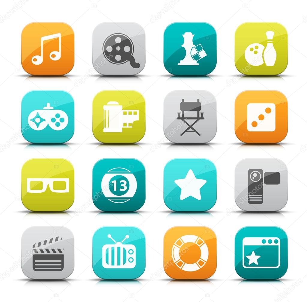 Entertainment icons Stock Vector Image by ©grki #40114135