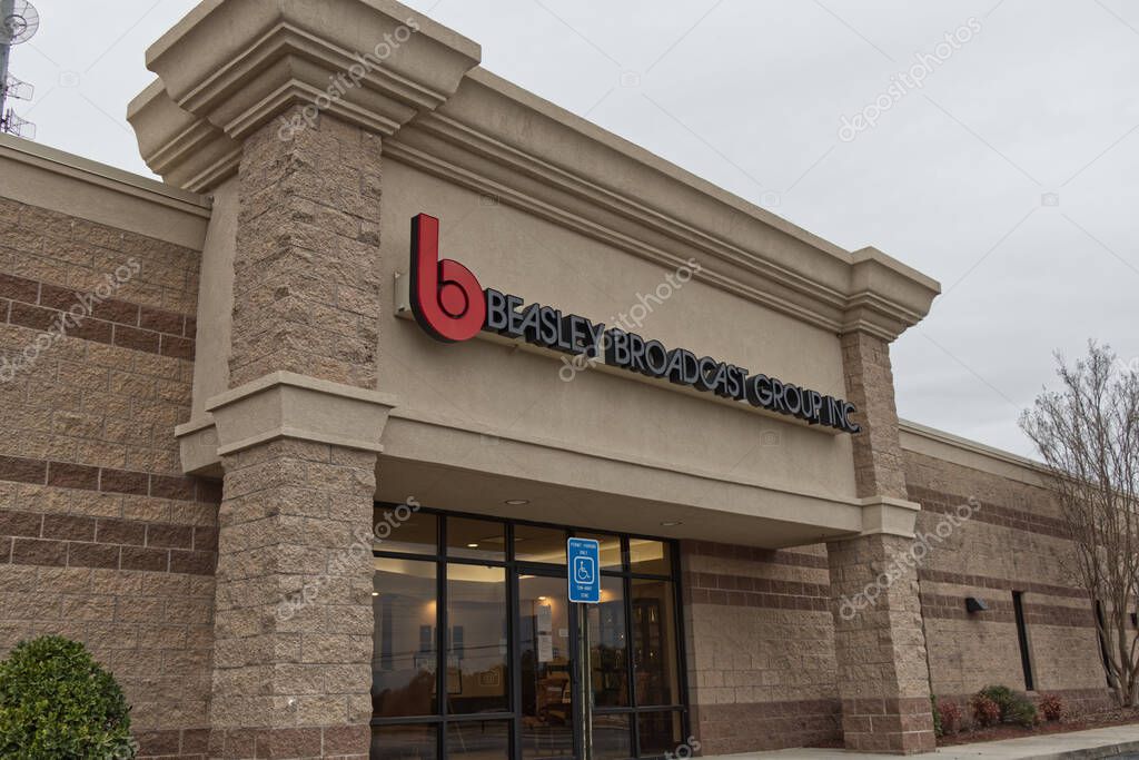Augusta, Ga USA - 03 01 21: Beasley Broadcasting radio station building ...