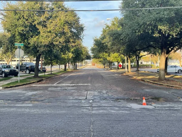 Empty Neighborhood Street