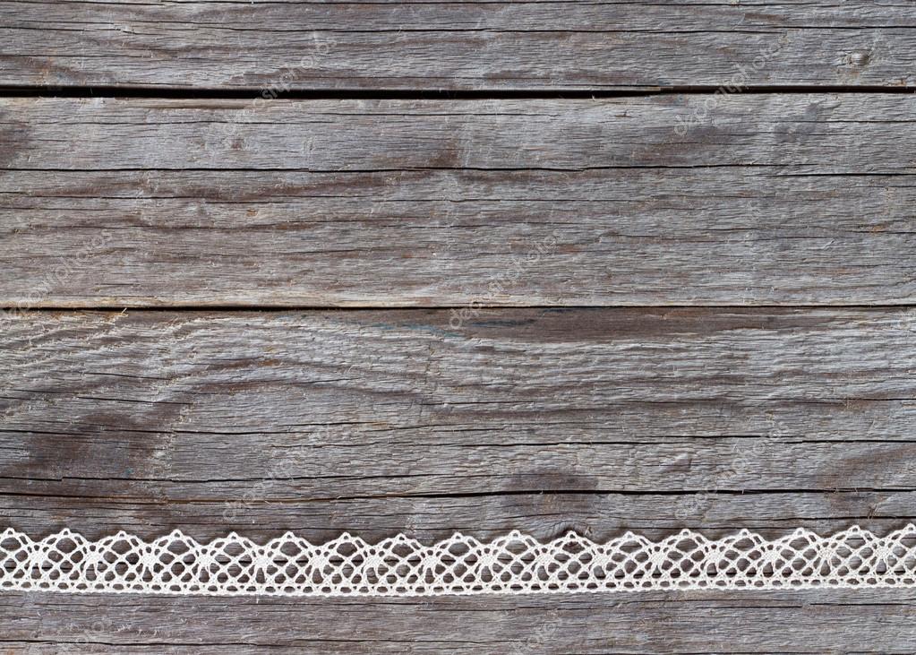 Wood And Lace Background