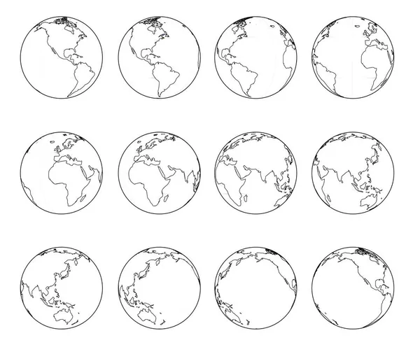World Outline Circle