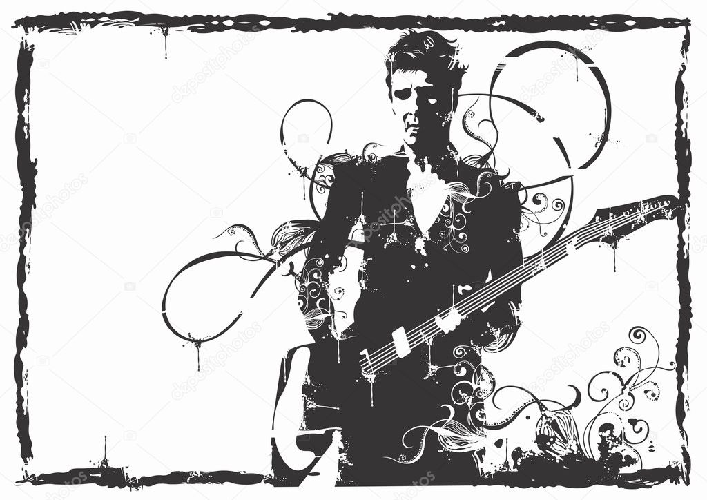 Guitarist Stock Vector by ©Elise1976 43746341